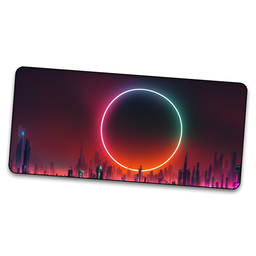 Neon Skylit - Gamer Mousepad von Kraken