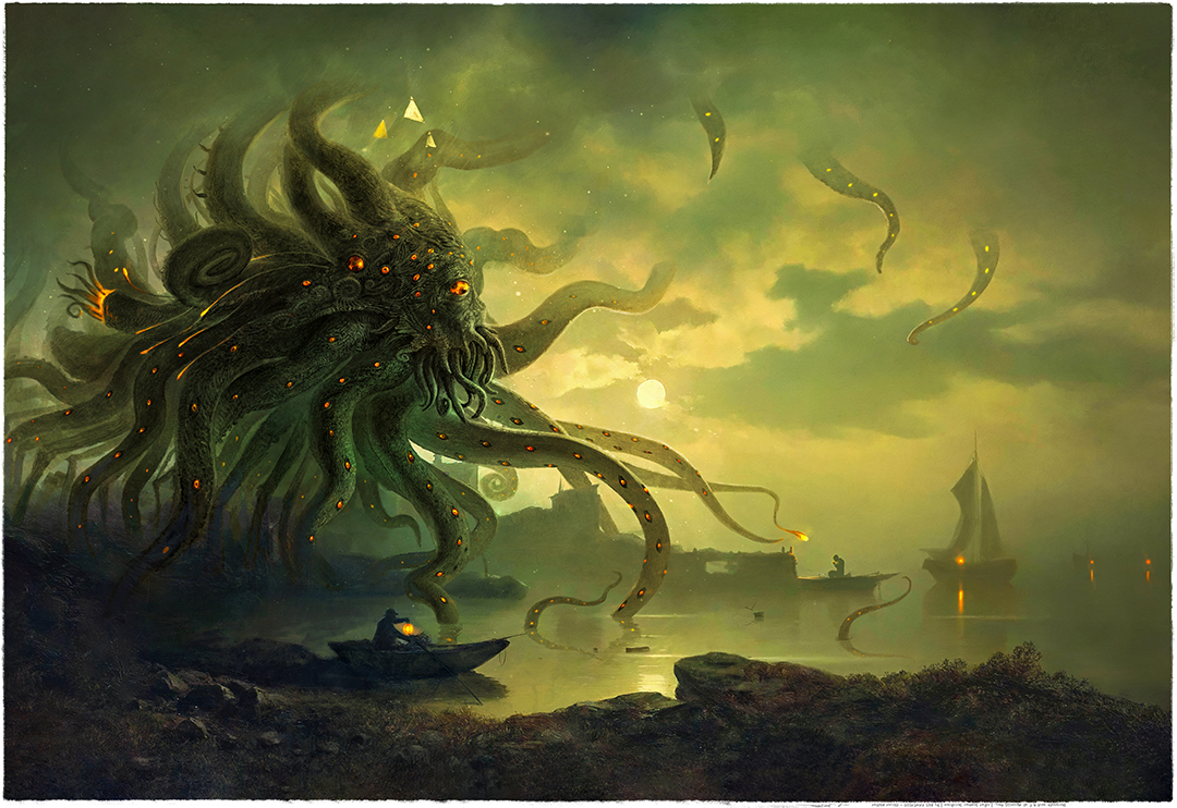Leinwand Shoggoth 90x60 cm von Kraken
