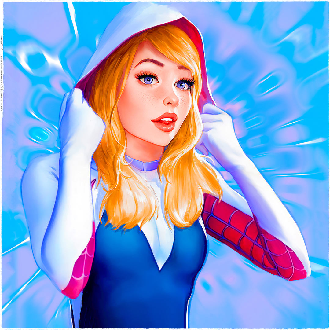 Canvas Spider Gwen 50x50 cm by Kraken