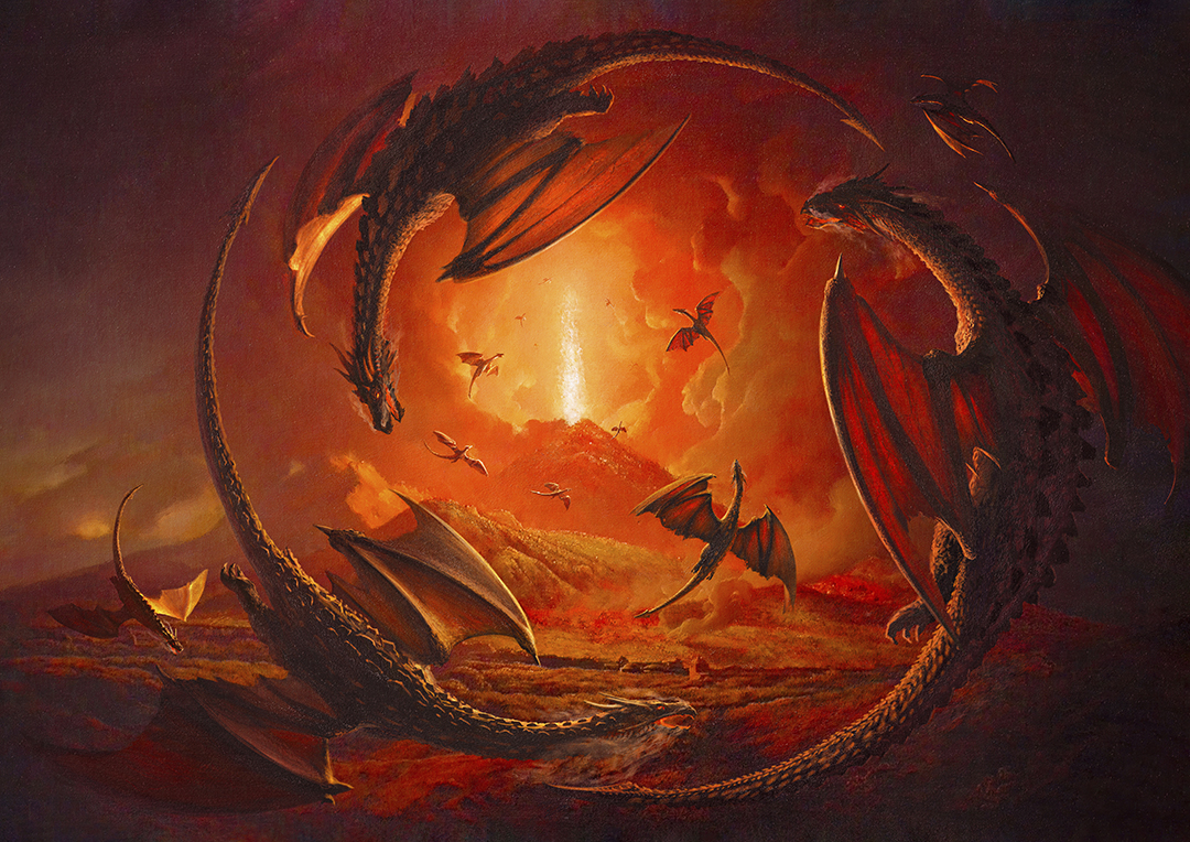 Dragons - Poster A2 by Kraken