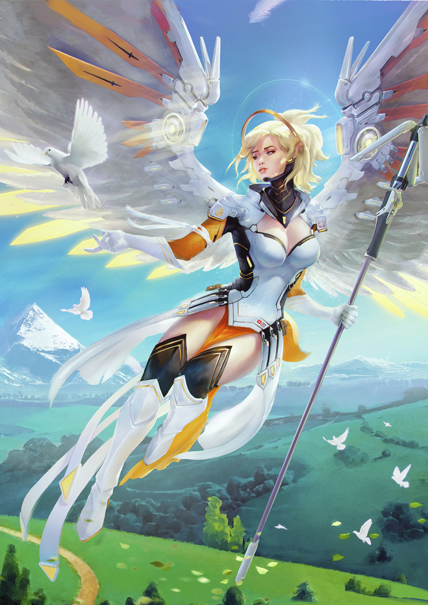 Mercy - Poster A2 portrait by Kraken