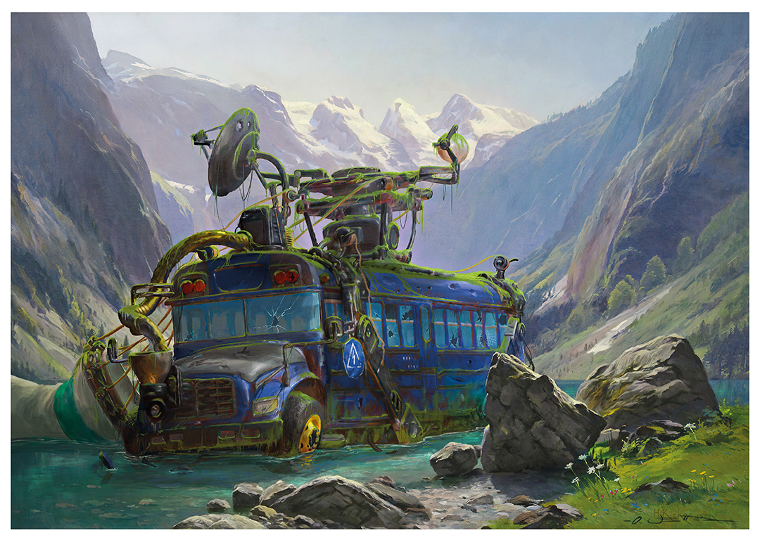 Battlebus - Poster A3 von Kraken