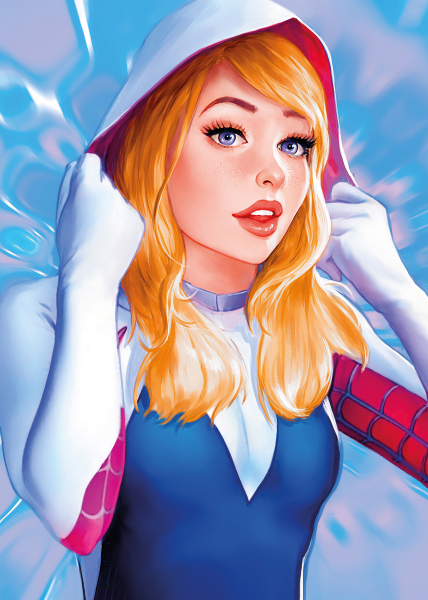 Spider Gwen - Postkarte von Kraken