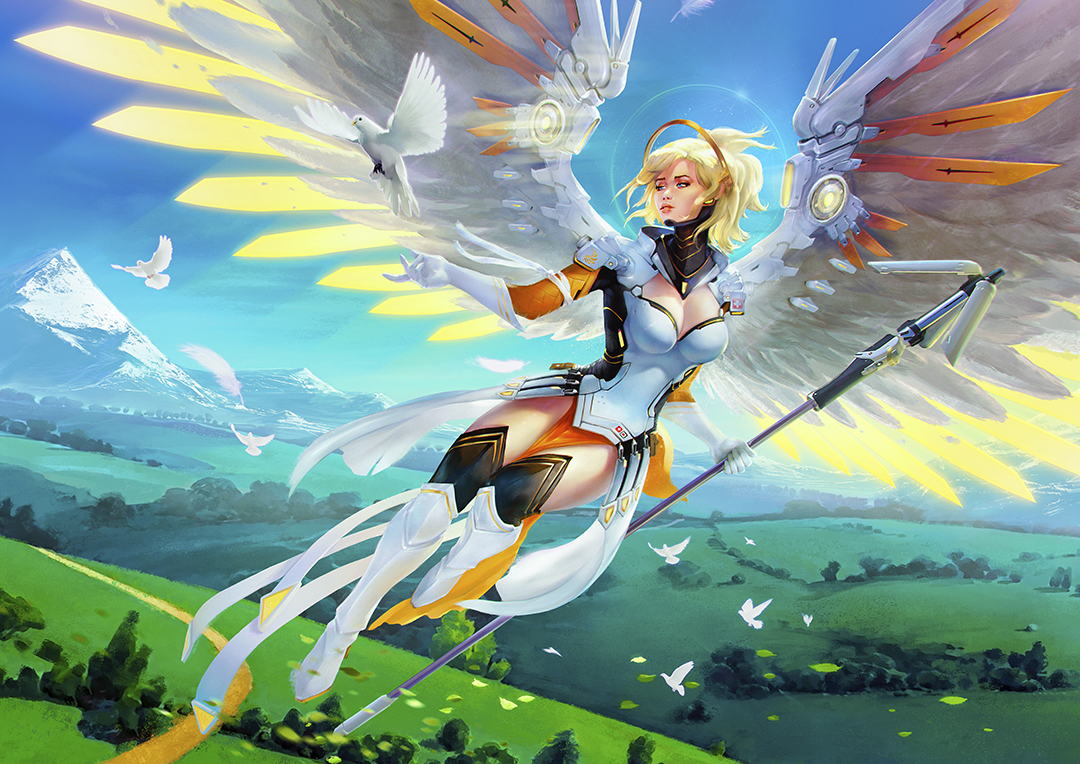 Mercy - Poster A2 Querformat von Kraken