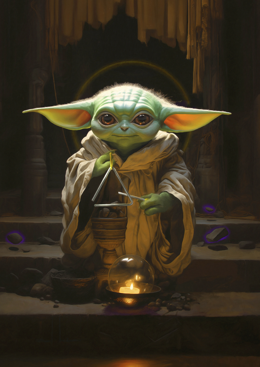 Grogu - Poster A2 von Kraken