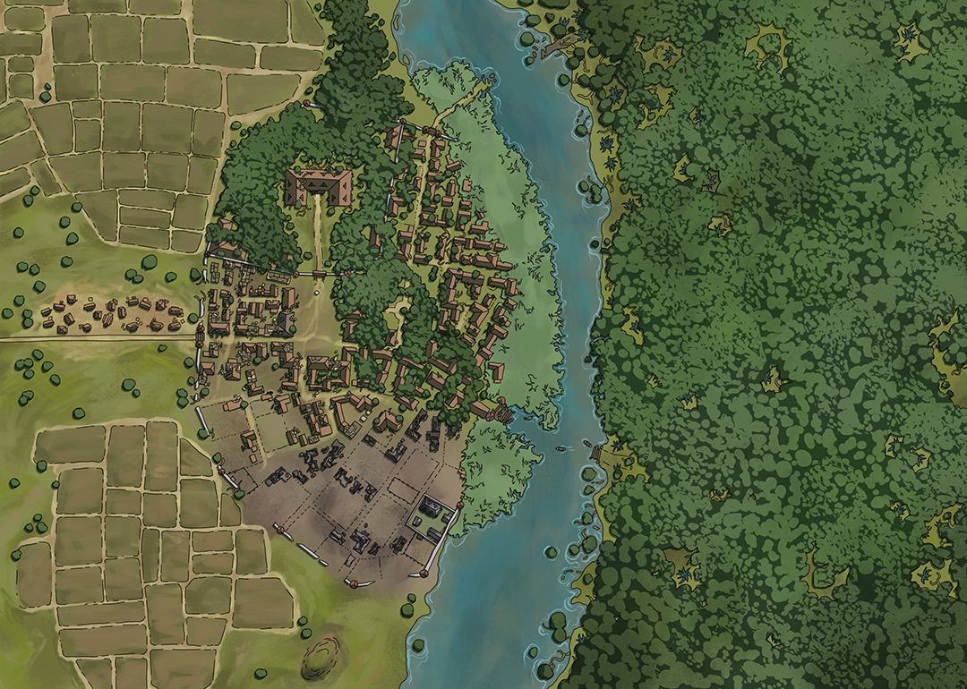 Stoffkarte Ouvenmas von Kraken